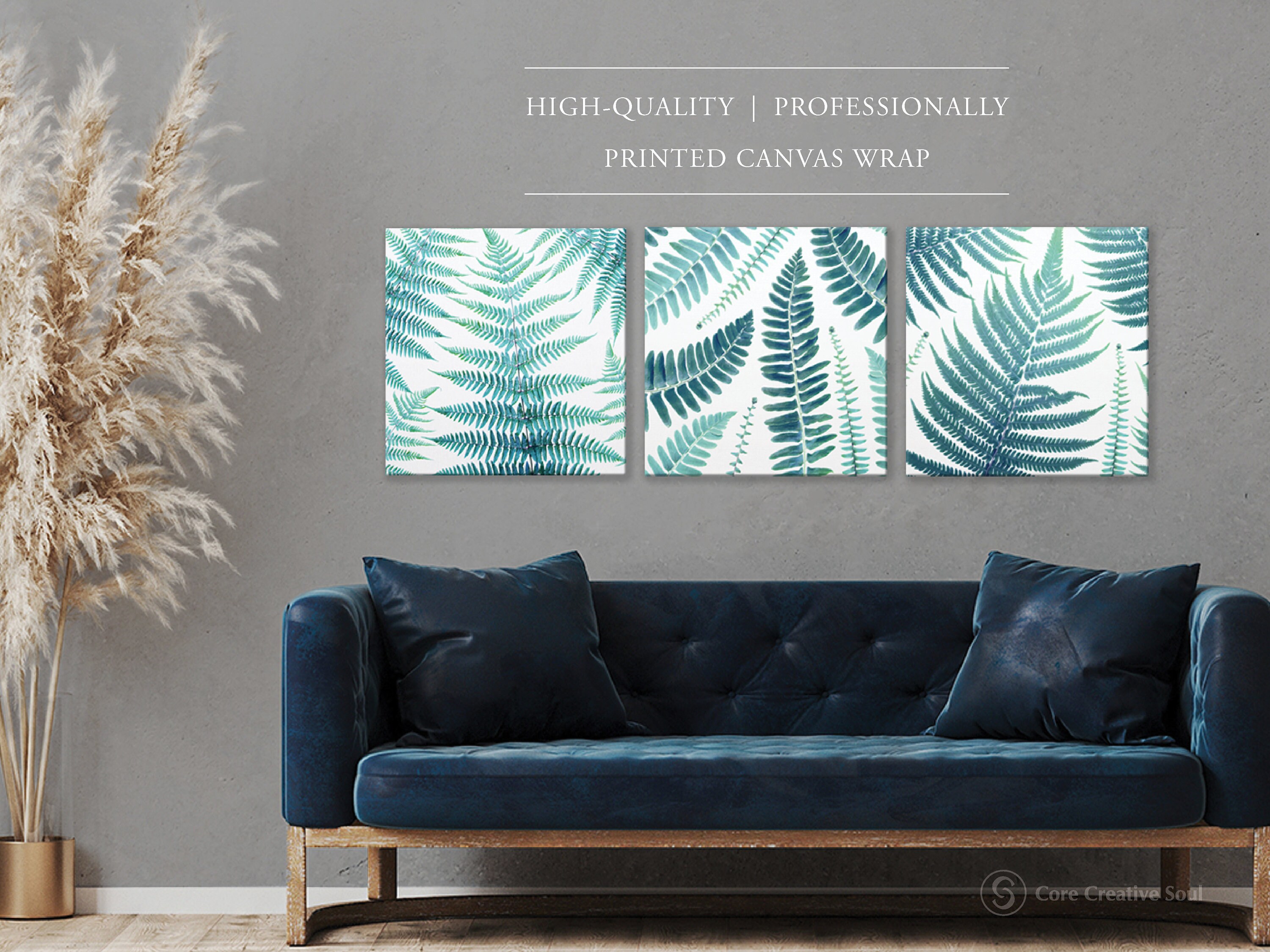 Ferns III, Wall Décor, Canvas Wrap Print - Etsy