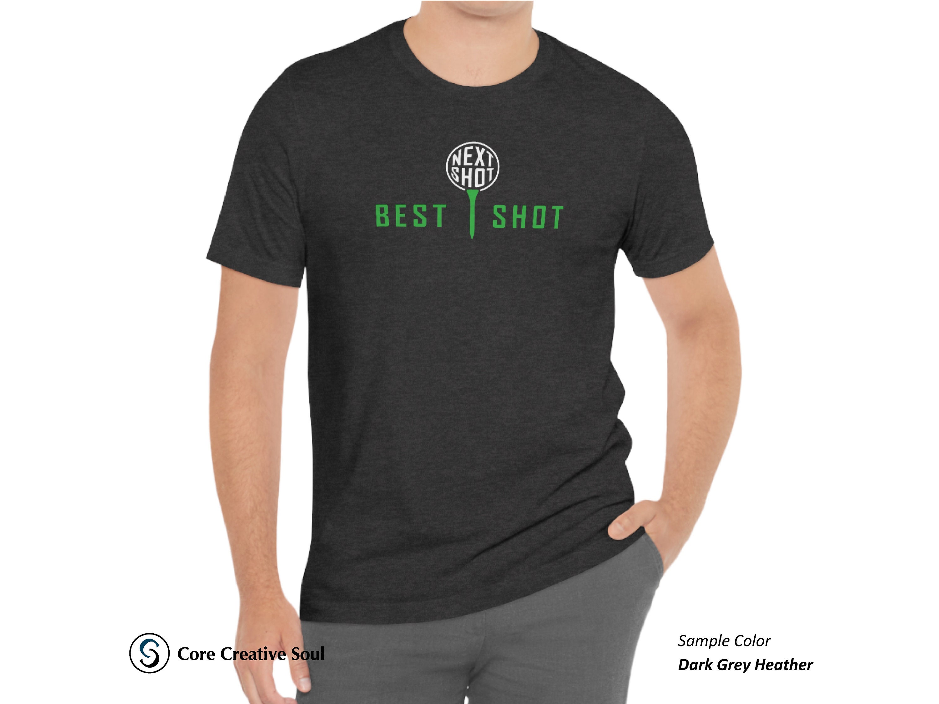 Golf, ADULT, Next Shot Best Shot, Golf Tee & Ball, Short Sleeve, T ...