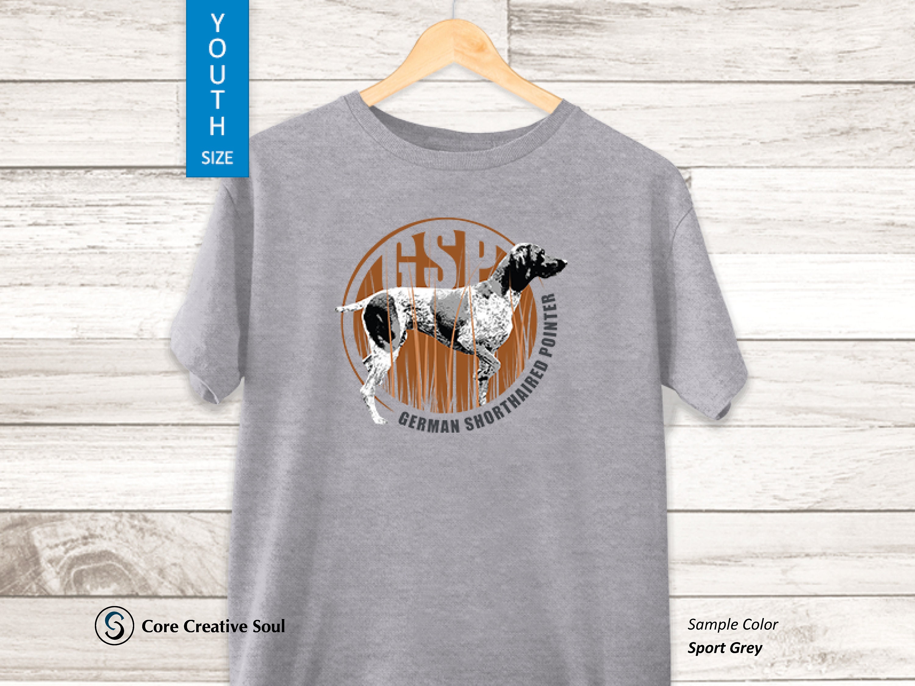 GSP, YOUTH, German Shorthaired Pointer, Short Sleeve, T-shirt, Unisex ...