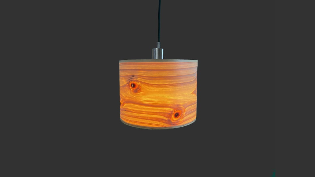 Veneer Lampshade Sequoia Ø24cm | Pendant Light | Real Wood Veneer ...
