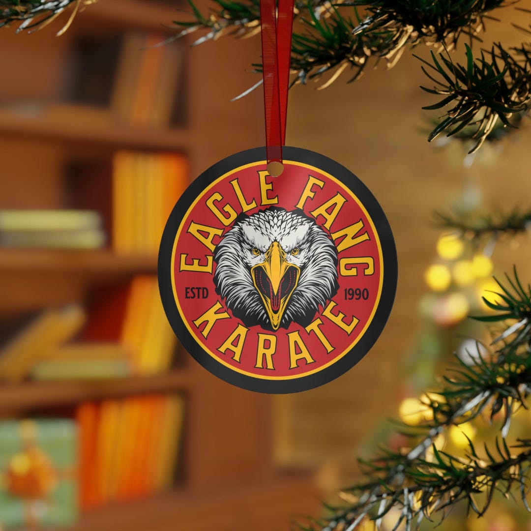 Eagle Fang Logo Metal Ornament Decor for Christmas Xmas Tree Gift for ...