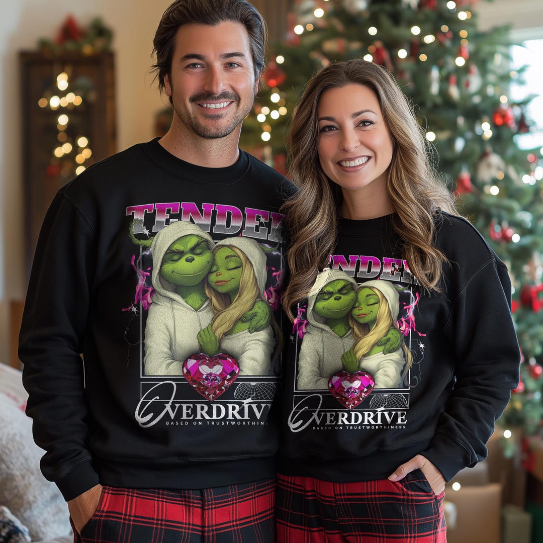 Grinch Valentine's Day Sweatshirt, Couple's Gift, Married Couple ...