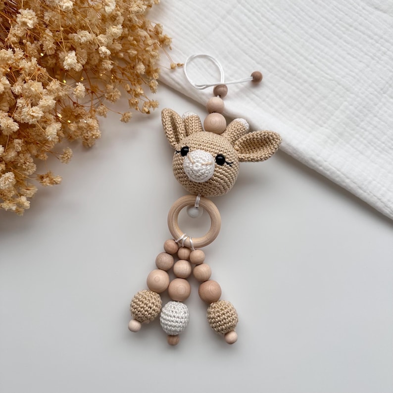 Personalized Giraffe Set: Stroller Chain Pendant, Pacifier Chain ...