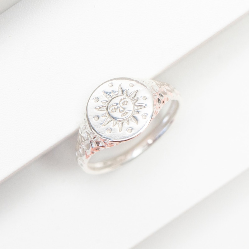 Sun Signet Ring - Etsy