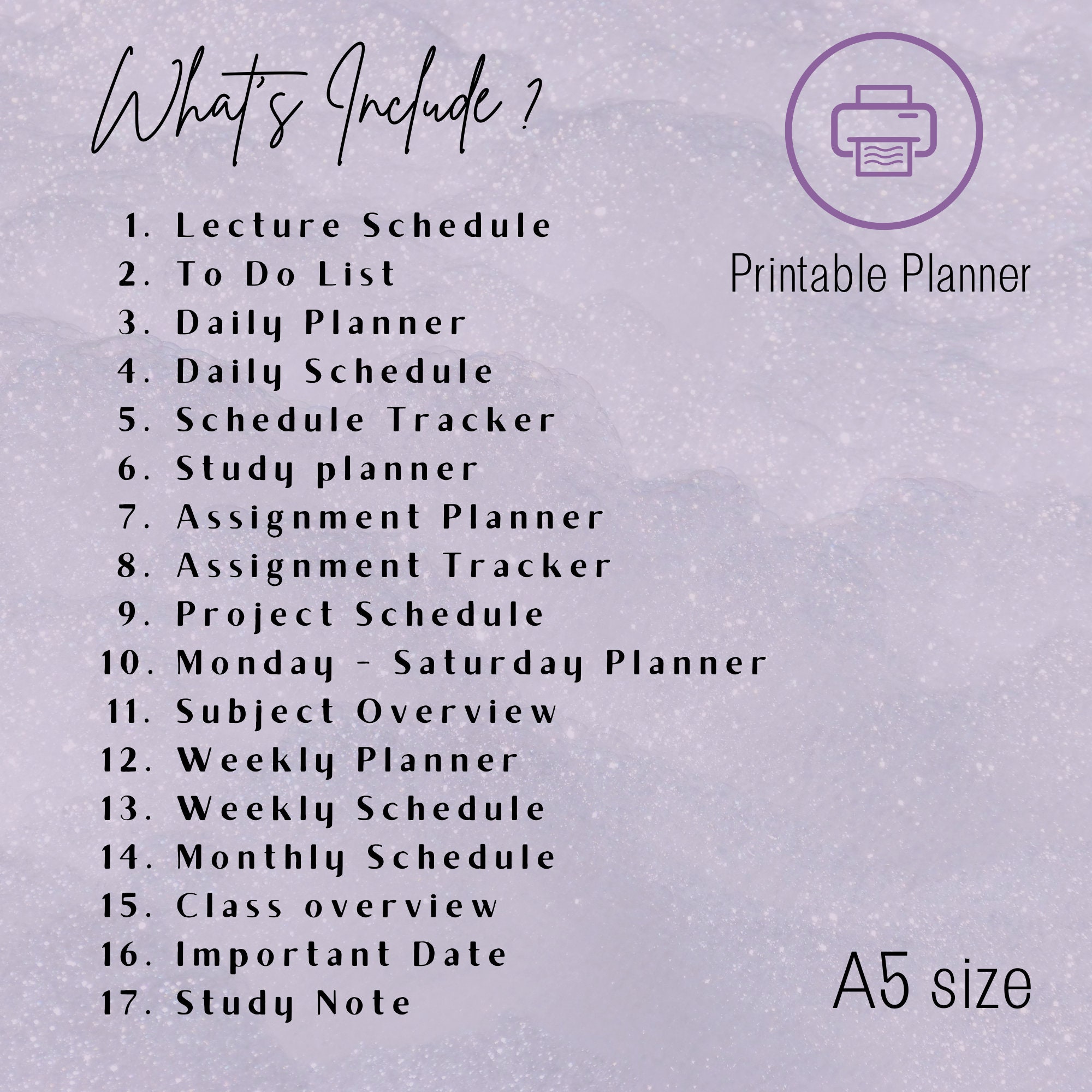 BTS Student Planner | Printable Planner | ARMY Student Planner | Weekly ...