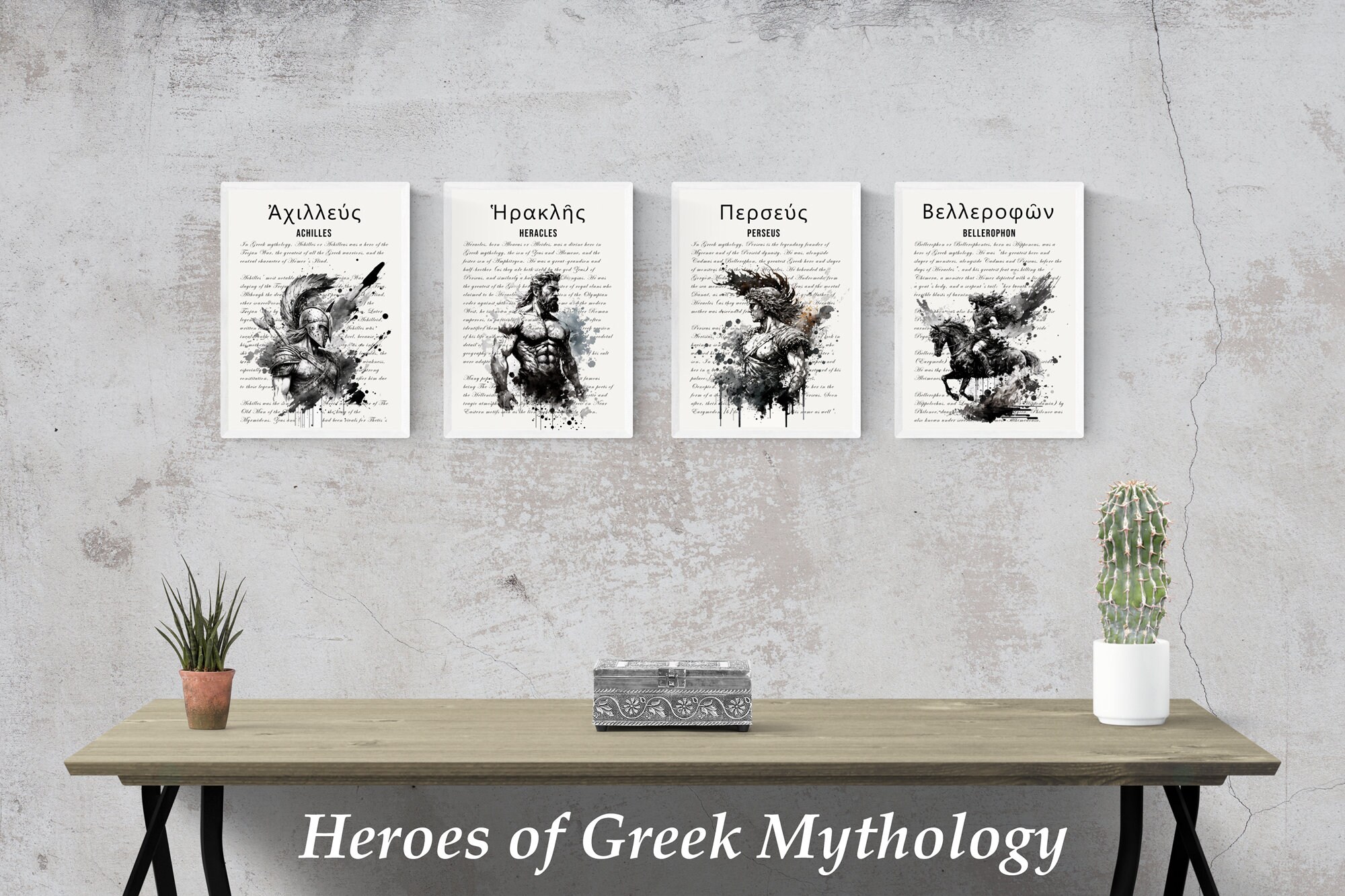 Perseus Hero of Greek Mythology Art Print From Ancient Greek Mythology ...