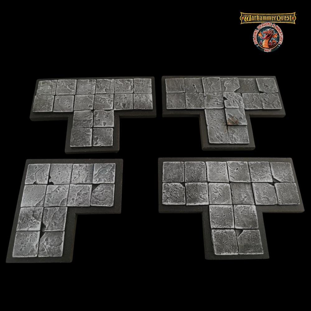Dungeon Tile Set – Inspired by Warhammer Quest 95 – Handcrafted 3D ...