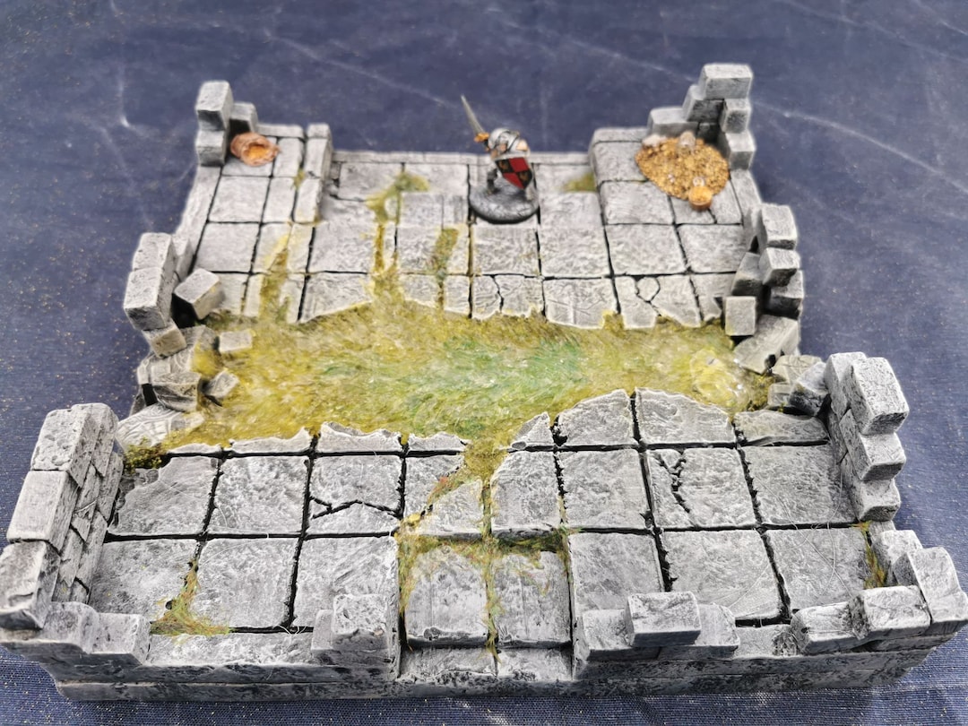 Dungeon Tile V1 – the Rift (8x8 Grid) – Handcrafted 3D Room for 28mm ...