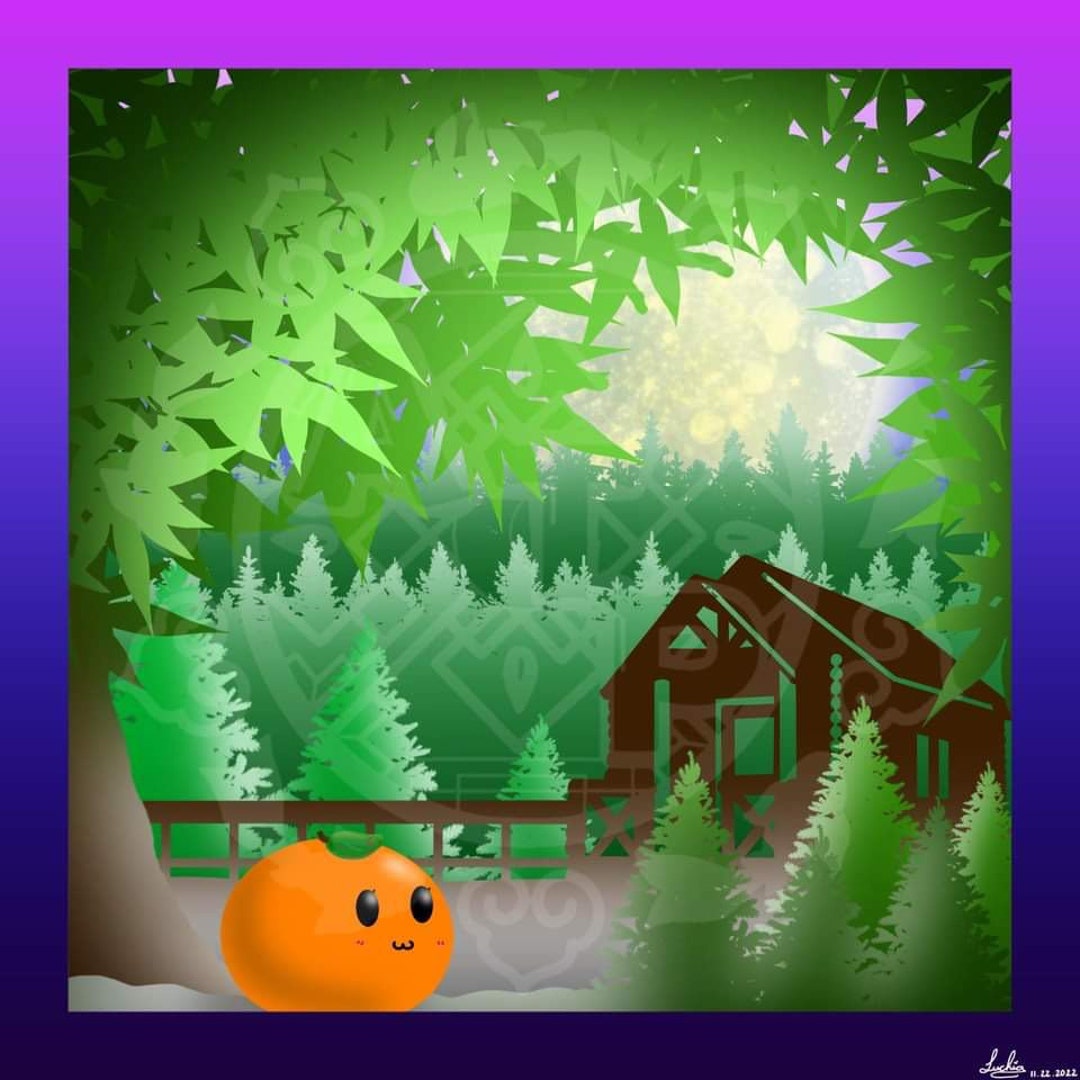 Tanuki Orange Lightbox & Print Edition - Etsy