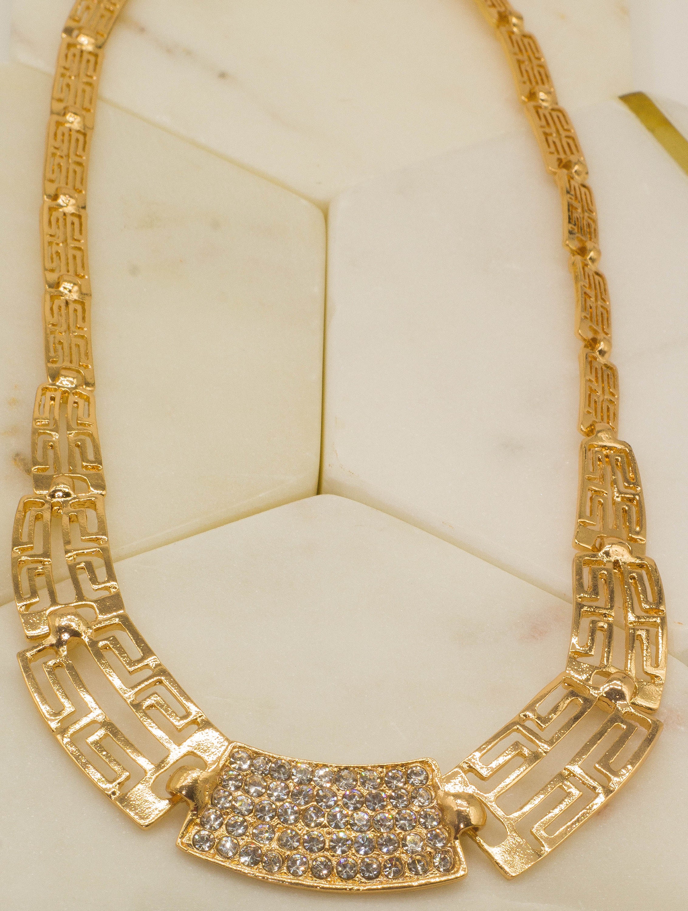 Gold Jewelry Set Bridal Jewelry Set Gold Necklace Set - Etsy