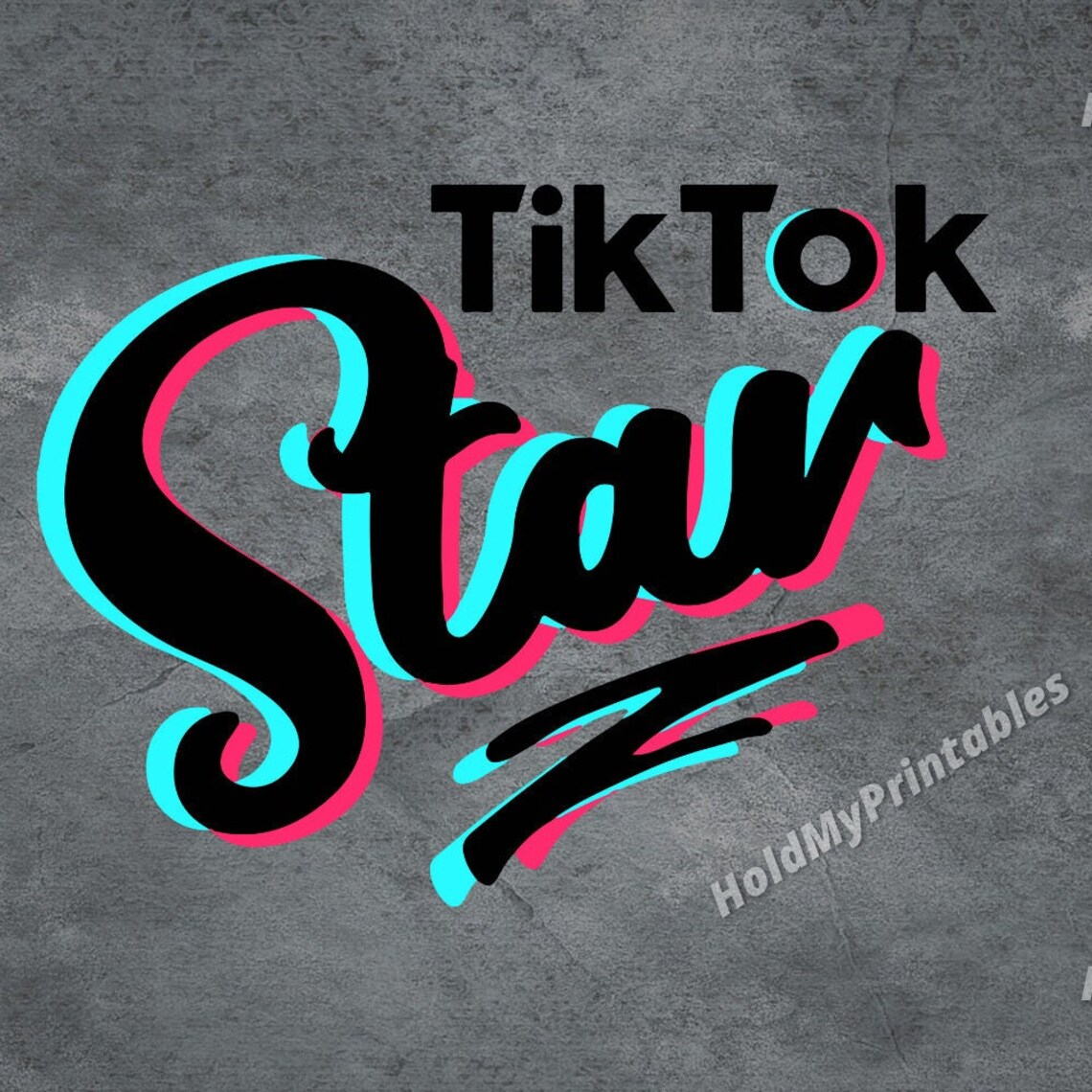 Tiktok Star SVG PNG Instant Download | Etsy