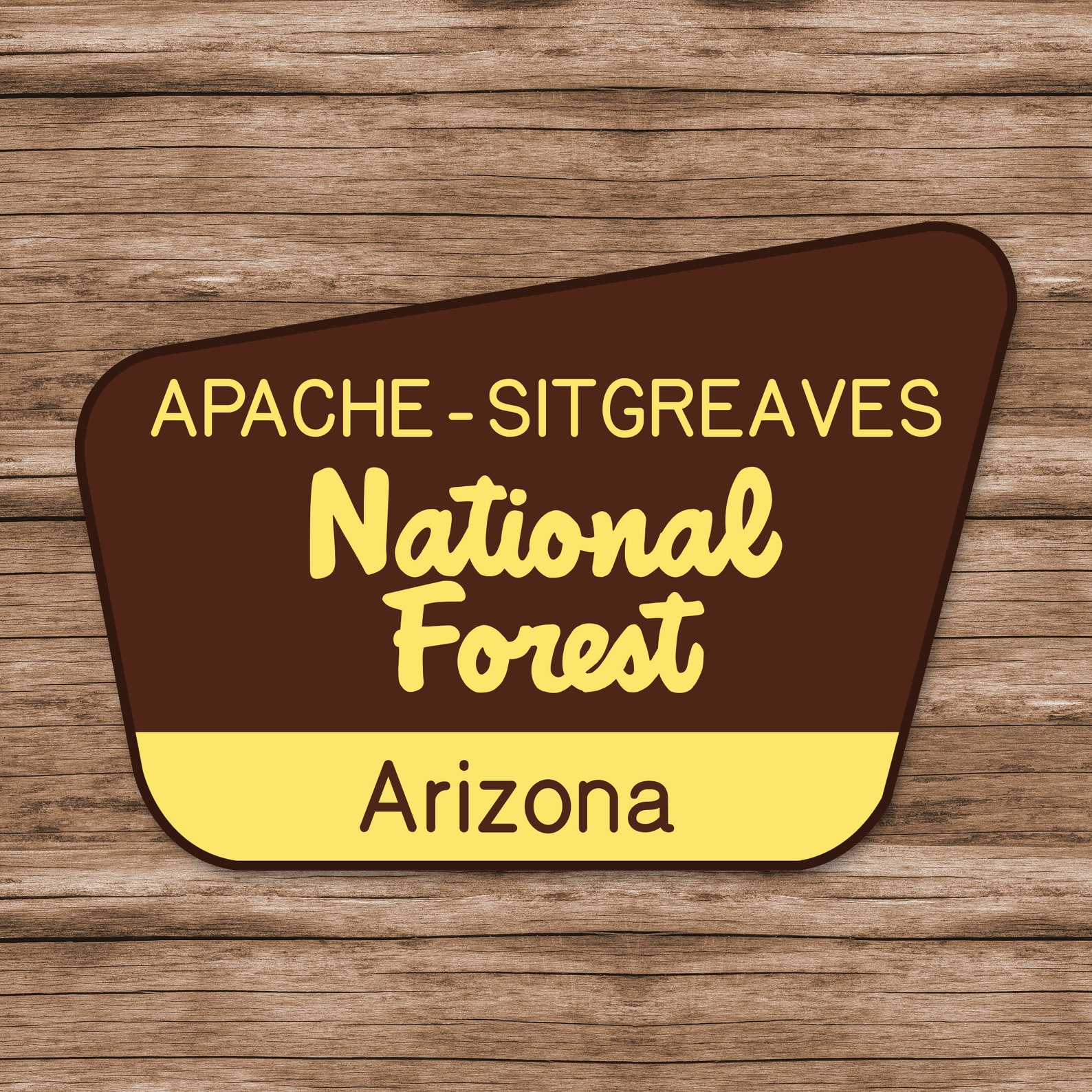 Apache-sitgreaves National Forest Arizona Vinyl Sticker - Etsy