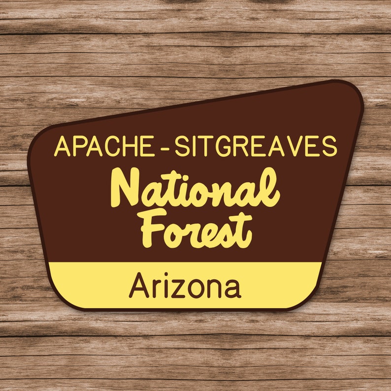 Apache-sitgreaves National Forest Arizona Vinyl Sticker - Etsy