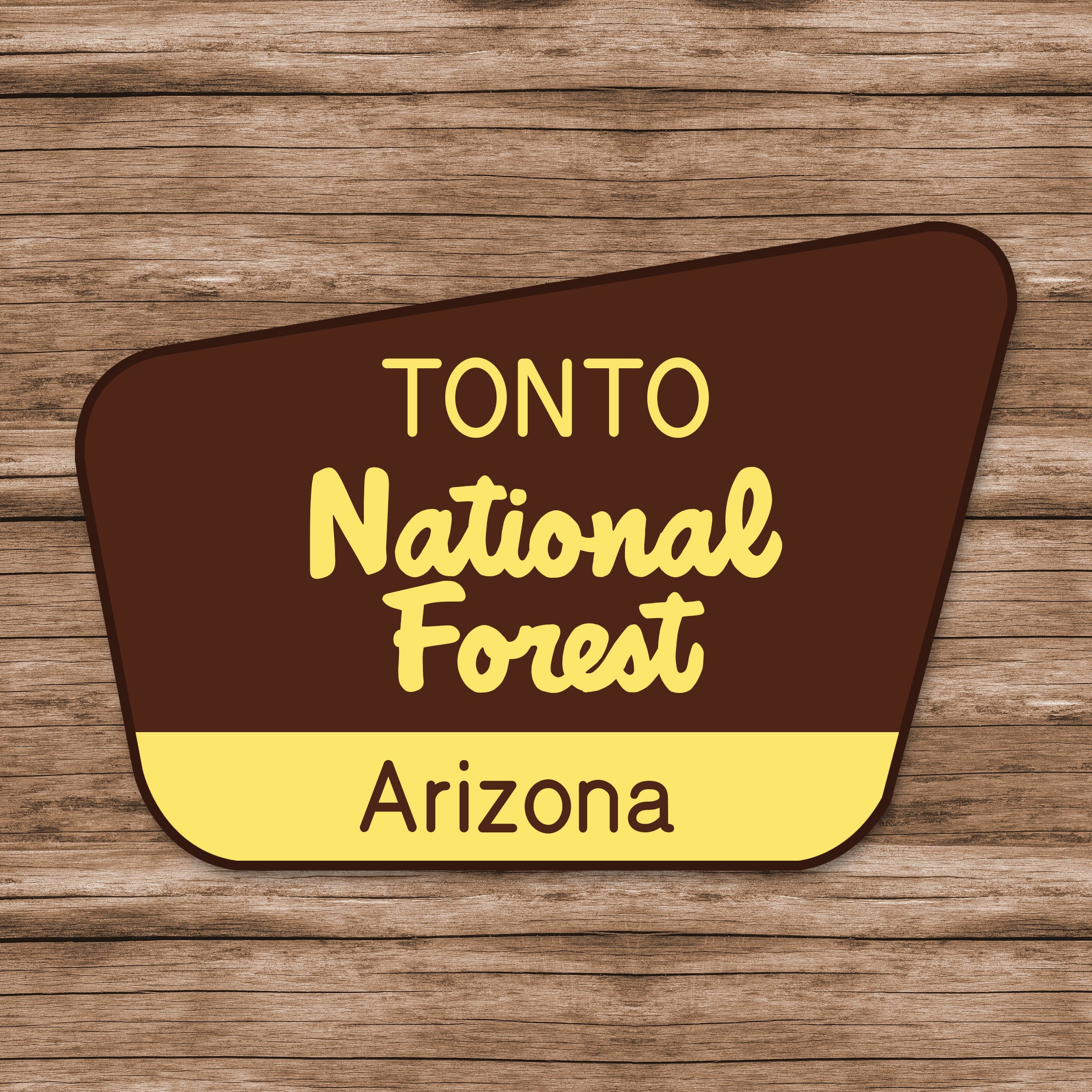 Tonto National Forest Vinyl Sticker - Etsy