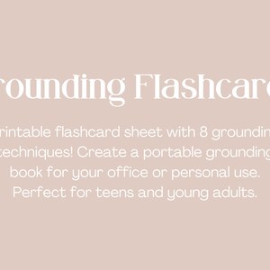 Grounding Flashcards, Printable Flashcards, Grounding Techniques, Teen ...