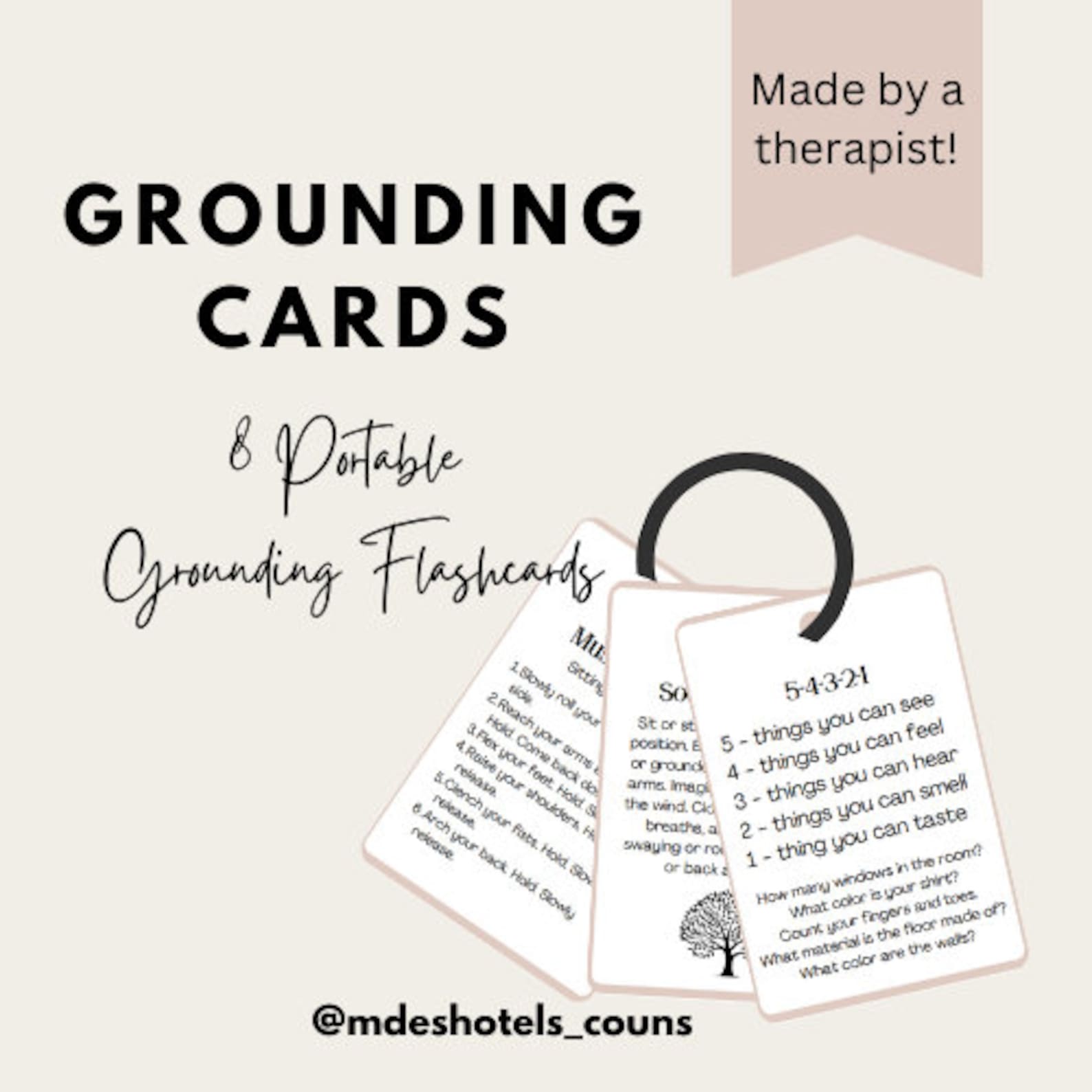 Grounding Flashcards, Printable Flashcards, Grounding Techniques, Teen ...