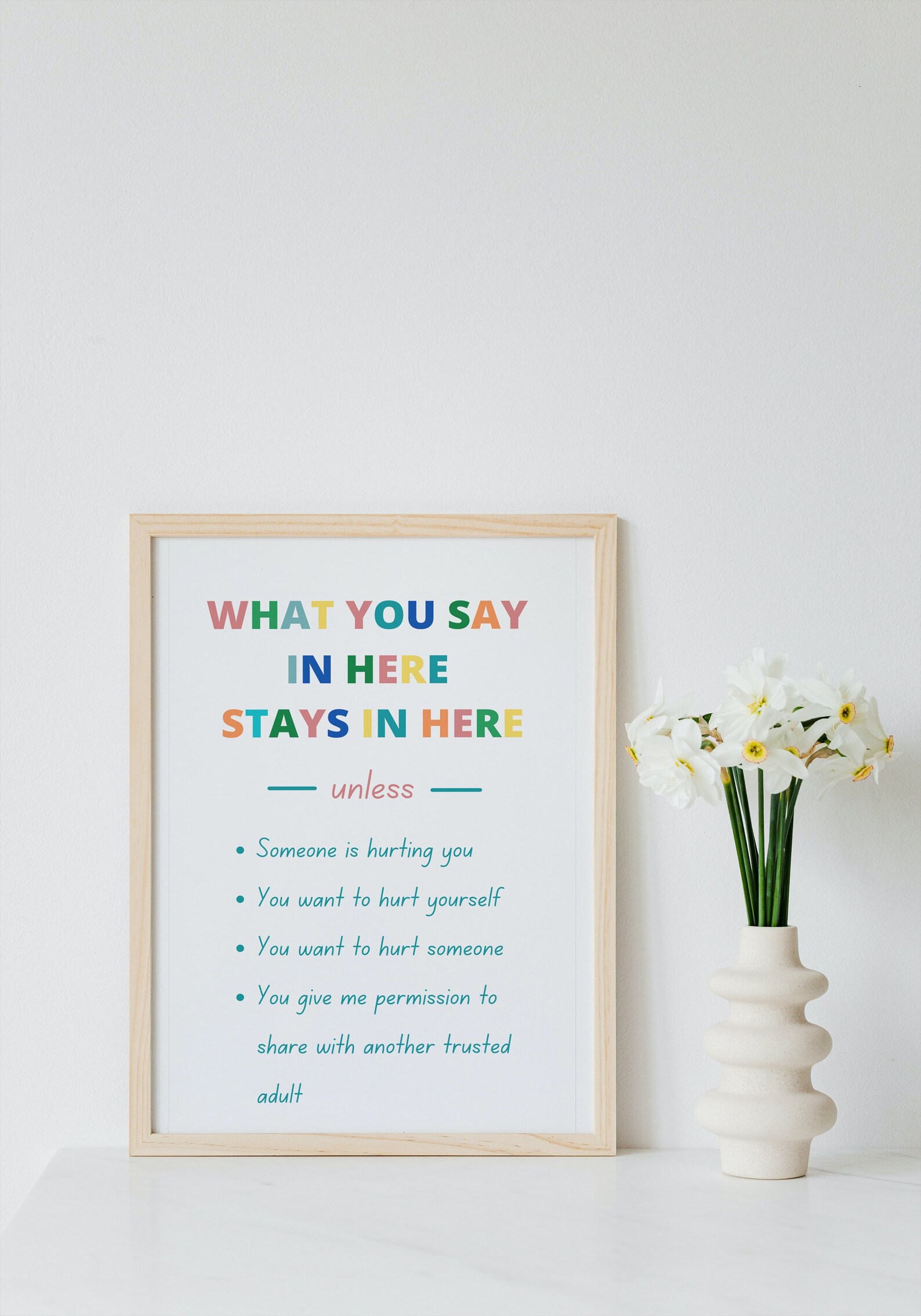 Play Therapy Art Confidentiality Poster Counseling Wall Art - Etsy