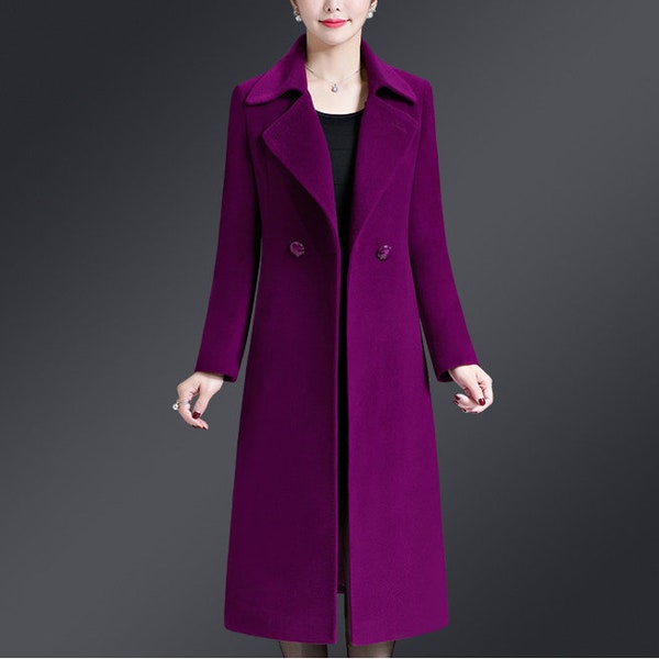 Long Wool Jacket - Etsy