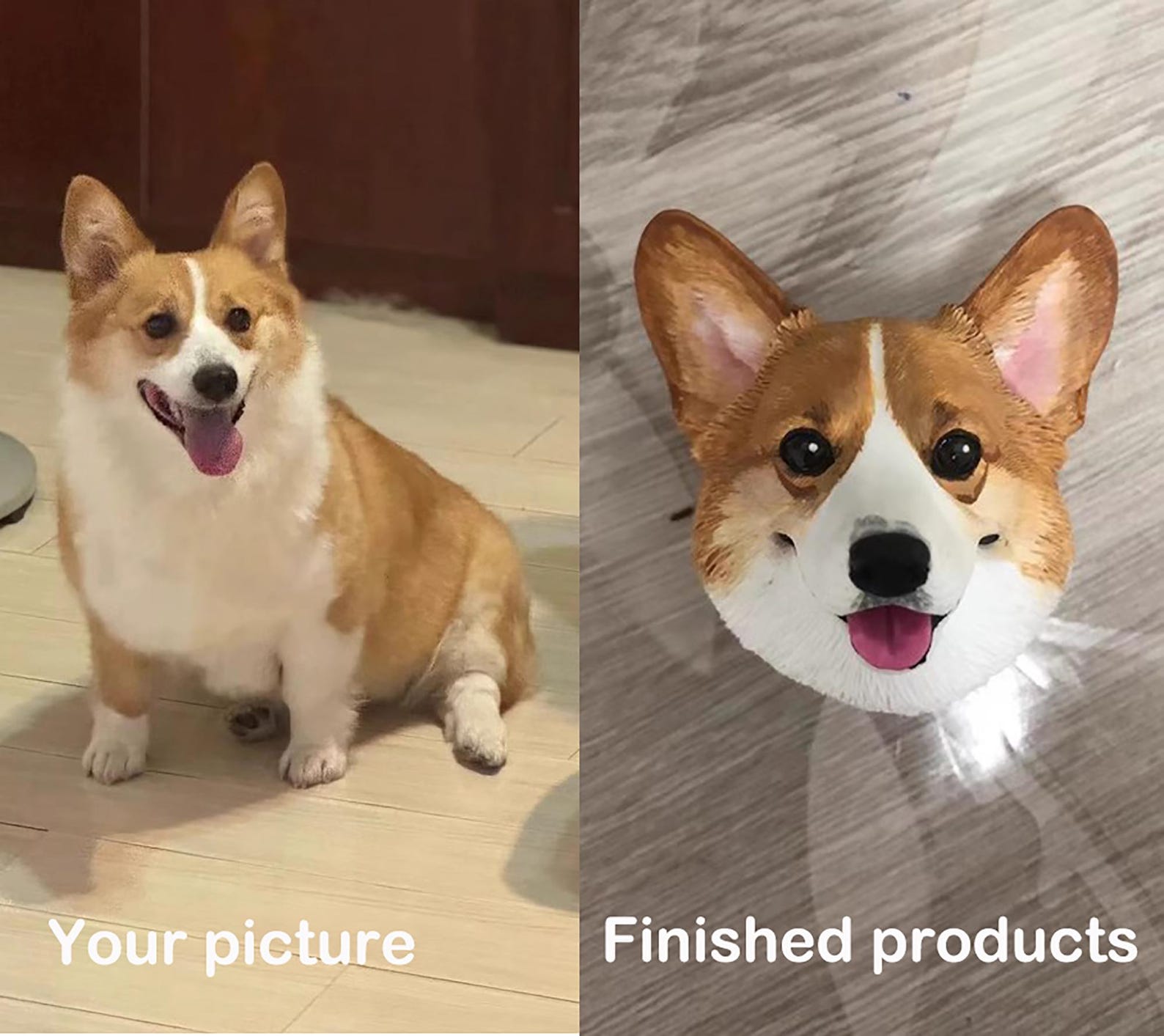 Customized Pet Plaster Model, Pet Birthday Cake Decoration, Pet ...