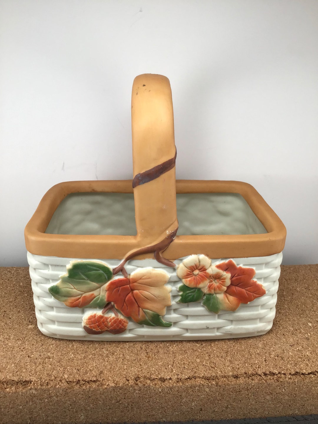 Planter "vintage Teleflora Fall Thanksgiving Basket Planter" - Etsy