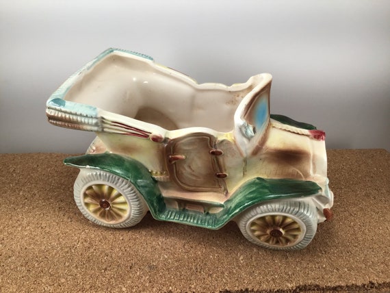 Planter vintage Antique Car Planter - Etsy