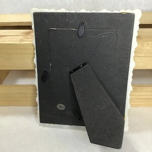 Vintage White Resin Frame With Hand Layed Roses & Lace Accents - Etsy