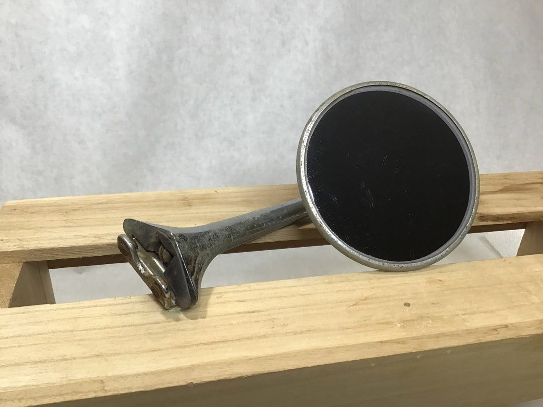 Vintage Gutter Clamp Round Rearview Auto Mirror - Etsy