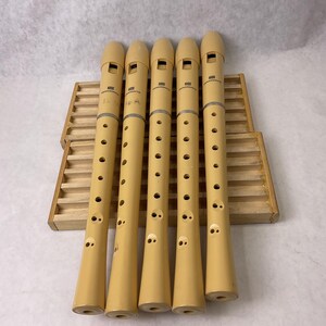 Vintage MIE Renaissance Ivory Color Recorders (6) - Etsy