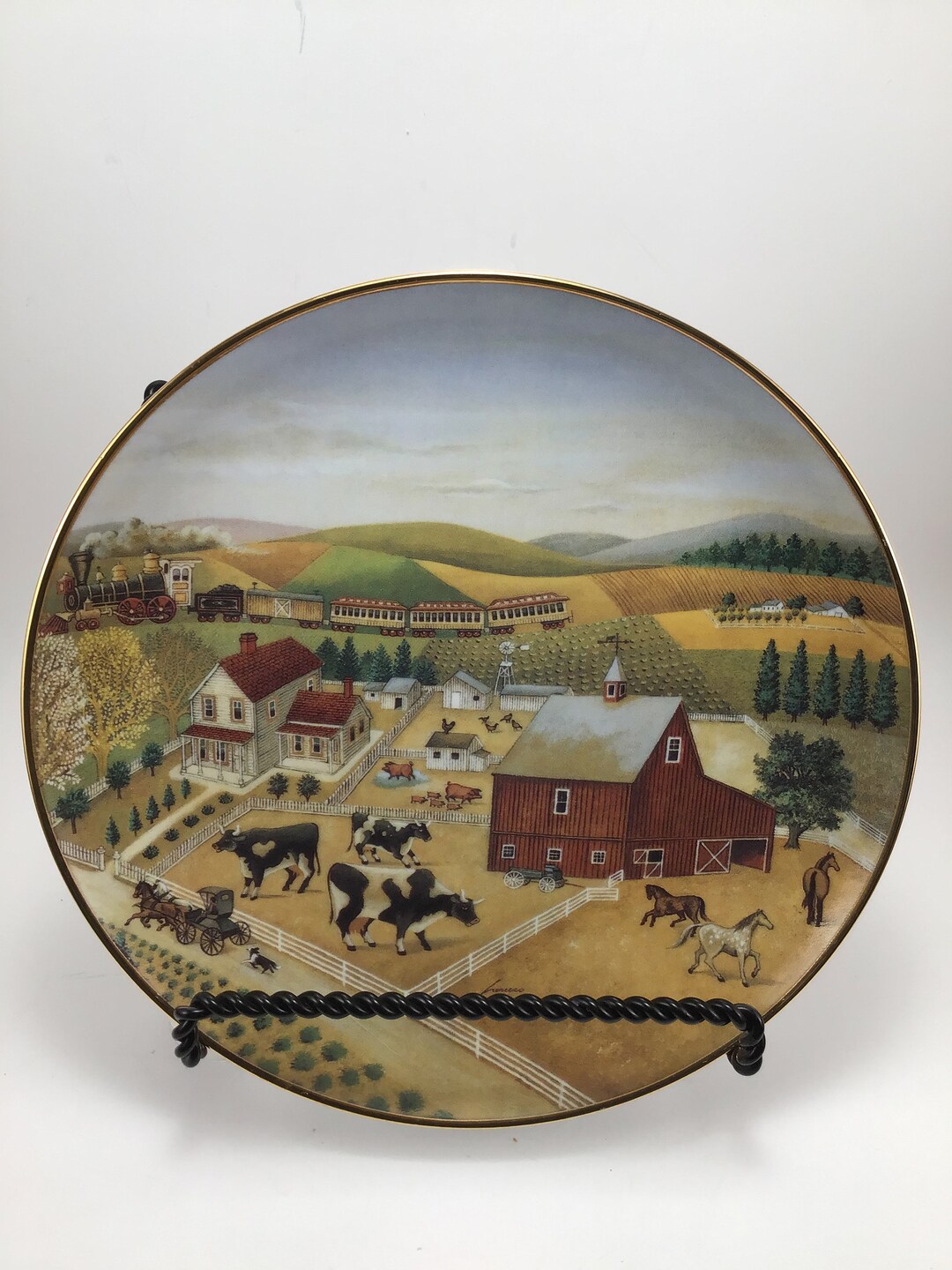 Franklin Mint Collectable Plate "country Journeys" - Etsy