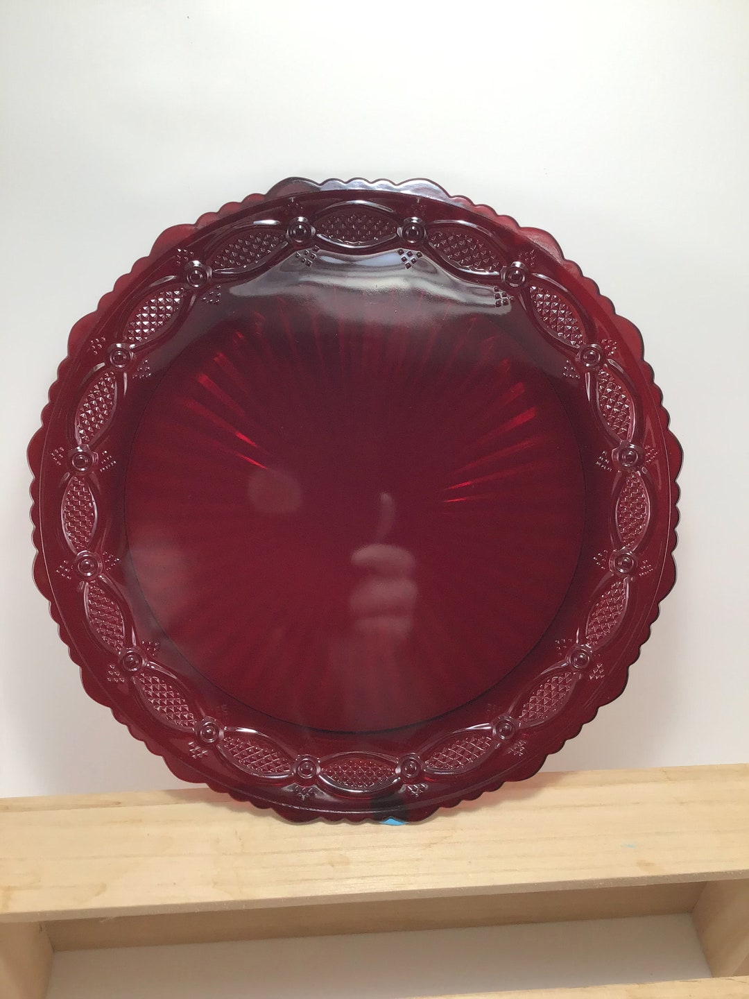 Vintage Ruby Red Avon Collectors Plates - Etsy