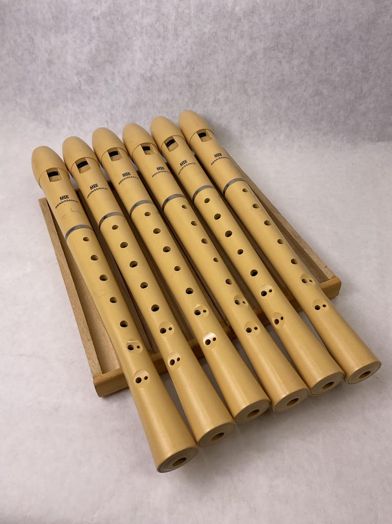 Vintage MIE Renaissance Ivory Color Recorders (6) - Etsy