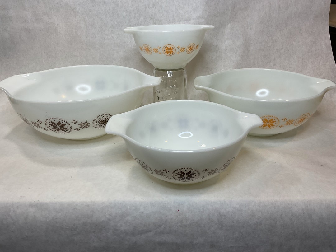 Vintage Nesting Pyrex Farmhouse Mixing Bowl Set of 4 - Etsy