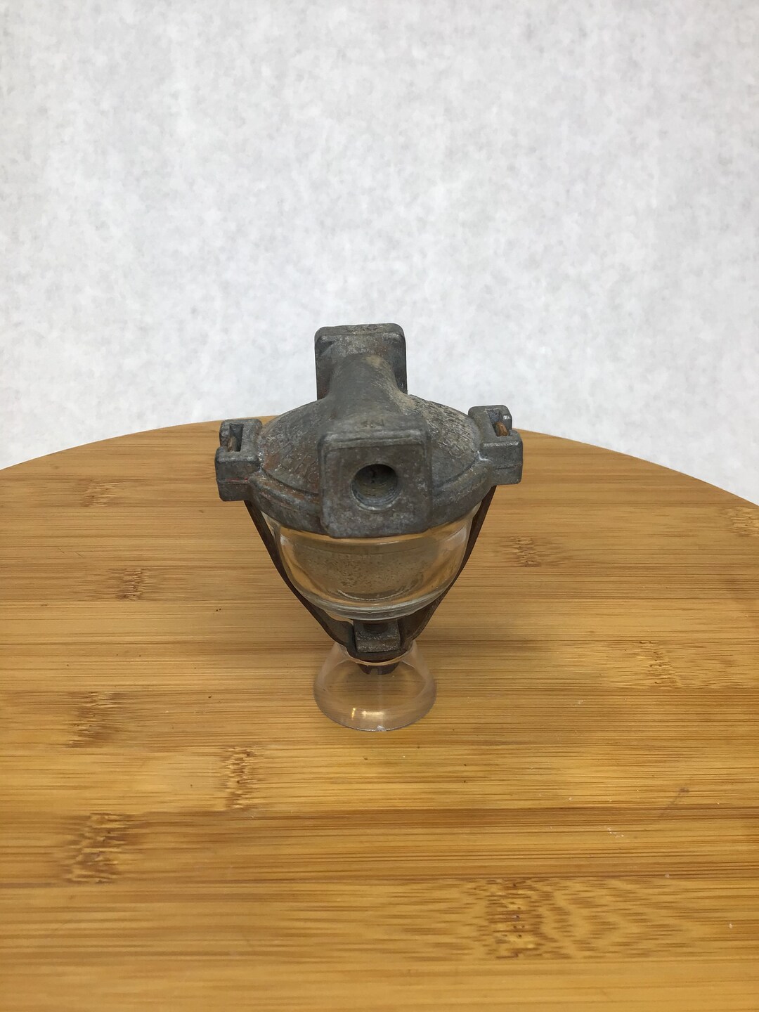 Vintage Auto Fuel Filter With Glass Bowl and Stonelike Filter Element ...