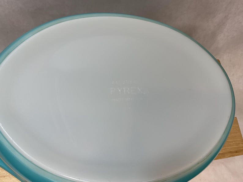 Vintage Pyrex Turquoise Oval Baking Dish - Etsy