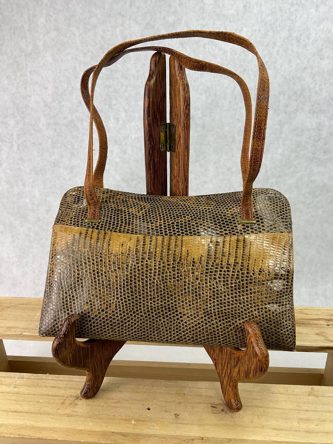 Vintage Unique Small Light Carry Snake Skin Purse - Etsy