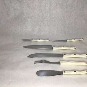 Vintage White Cutco Knife Collection - Etsy