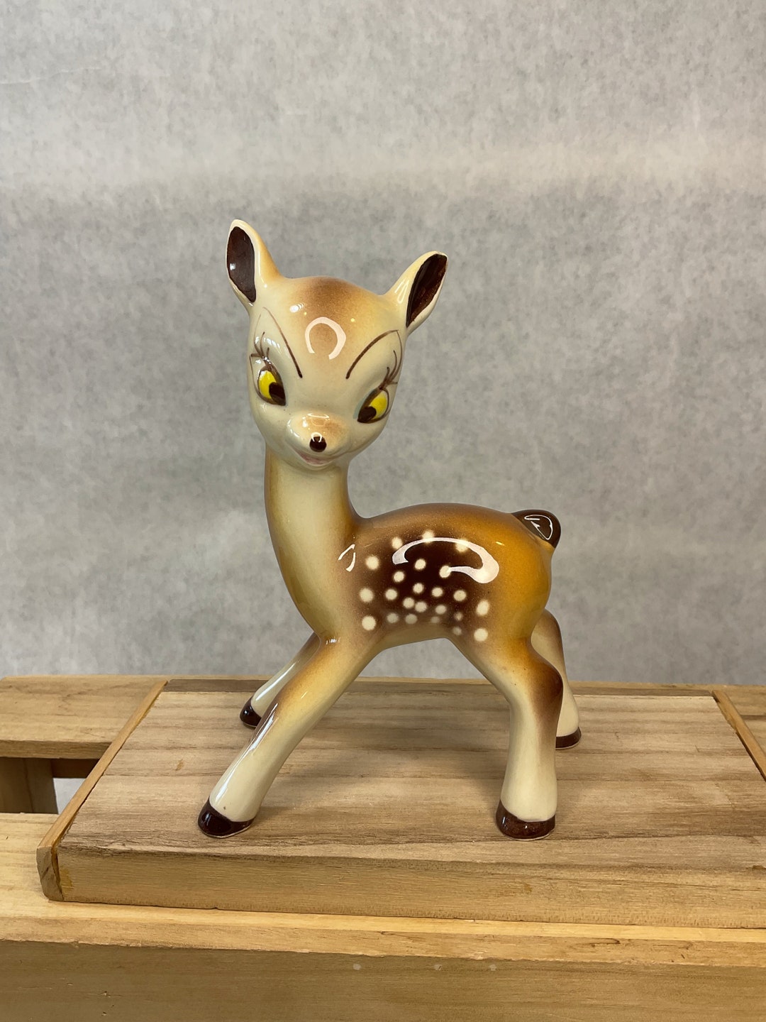 Vintage Bambi Statue in a Playful Pose - Etsy