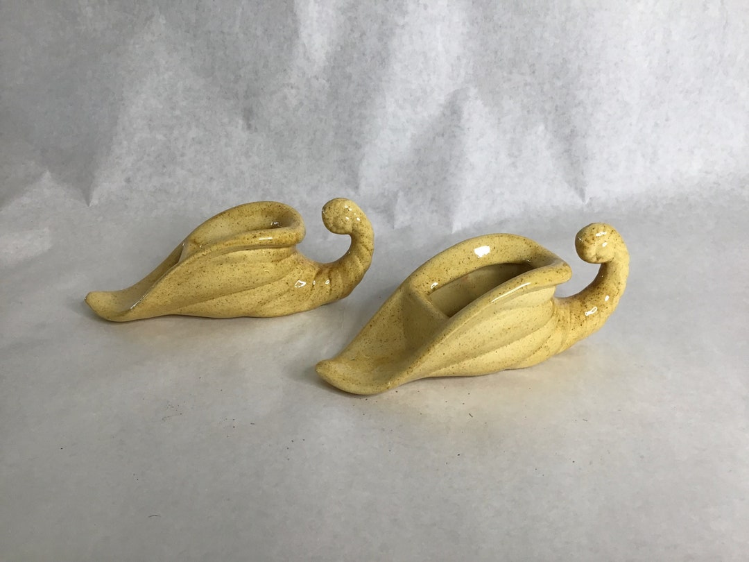 Vintage Cornucopia Planter Accent Centerpiece 3 - Etsy