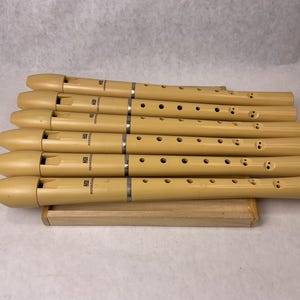 Vintage MIE Renaissance Ivory Color Recorders 6 - Etsy