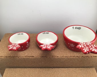 Christmas Measuring Cups - Etsy