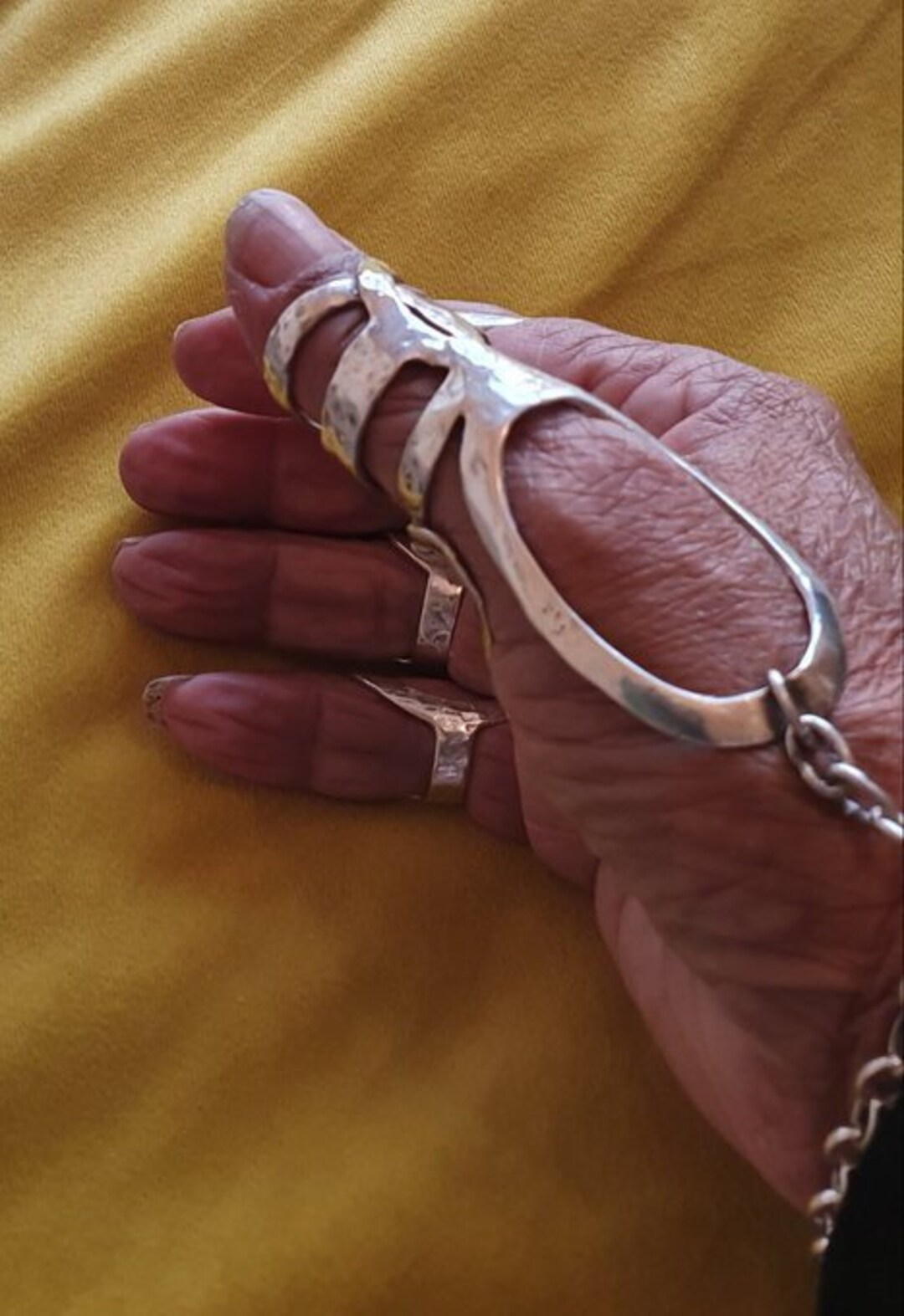 Sterling Silver MCP Splint Ring,cmc Splint Thumb Ring,ip Thumb Silver ...