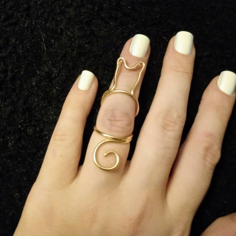 Lateral Deviation Arthritis Splint Ring, Adjustable Brass, Bronze ...