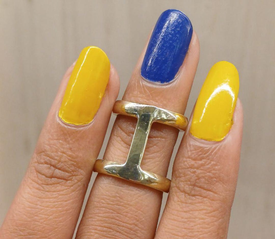 Arthritis Finger Splint Adjustable Sterling Silver 925 or Yellow Bronze ...