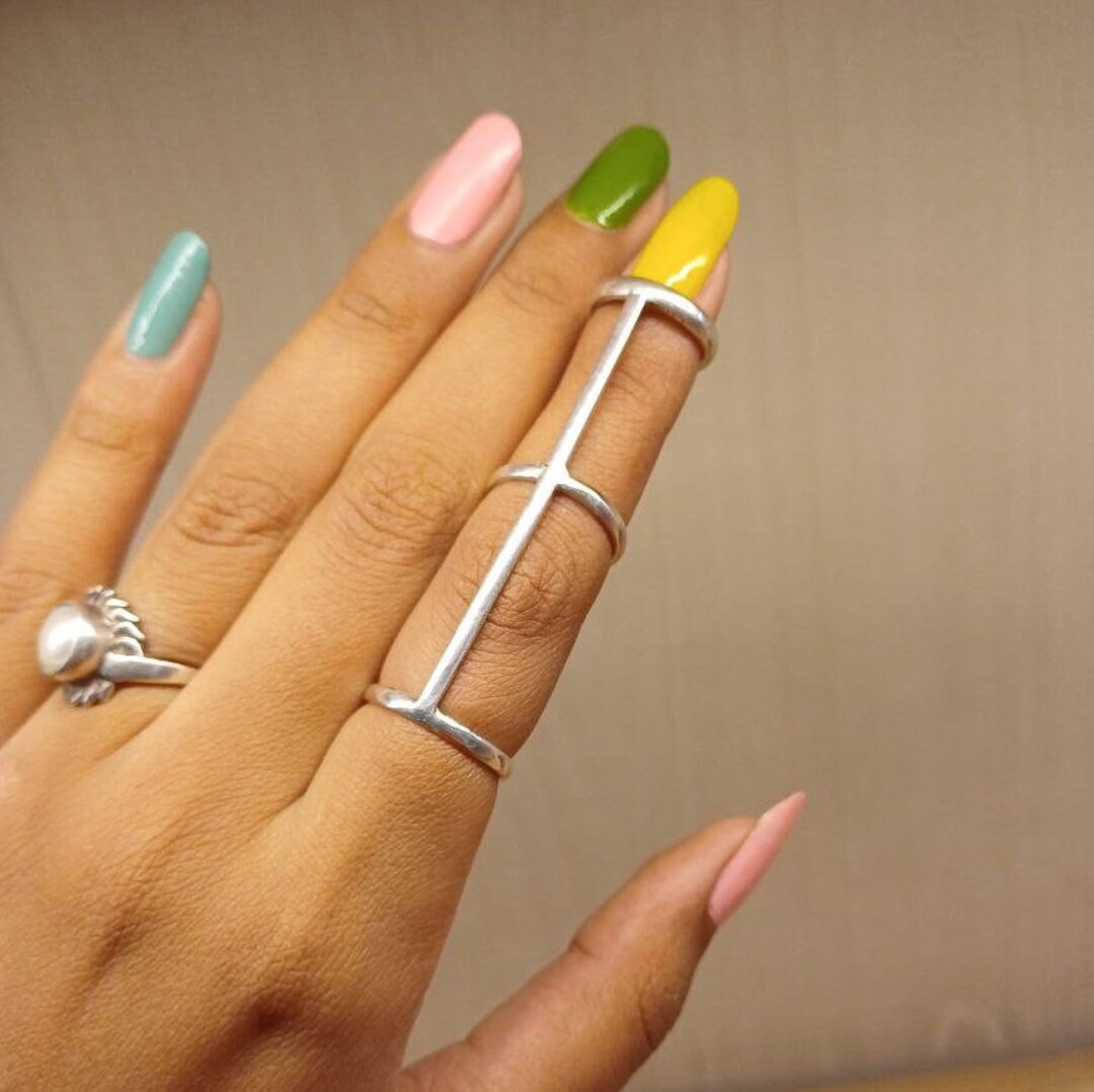 Silver Arthritis Splint Ring, Lateral Deviation Support, EDS Ring ...