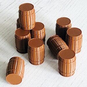 Wooden Barrel 3D for Board Games, War Games Set of 10 - Etsy