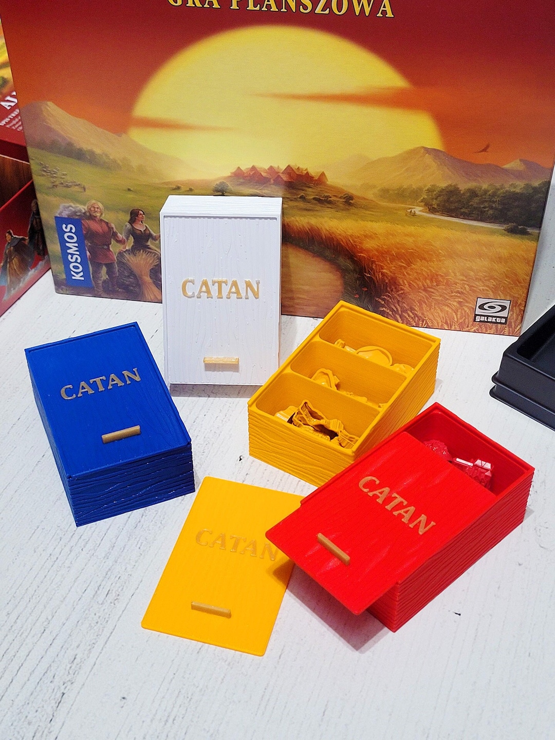 CATAN Organizer/box With Lid - Set of 4 - Etsy