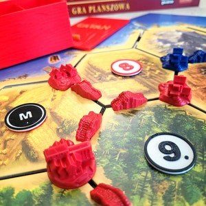 CATAN Colorful Circular Number Tokens for 5/6 Players 28 Pieces 1 Set ...