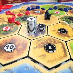 CATAN Colorful Circular Number Tokens for 5/6 Players 28 Pieces 1 Set ...