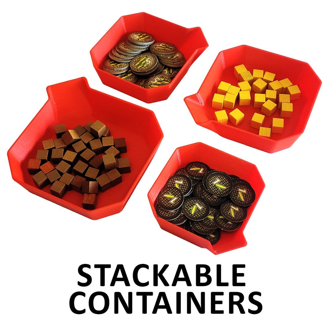 Stackable Containers for Tokens, Markers, Pieces, Elements - Etsy