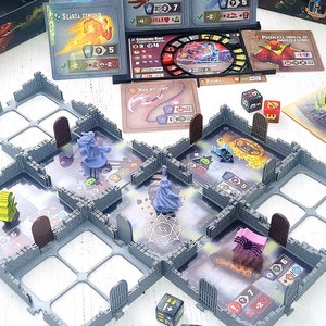 Tiny Epic Dungeons - 12 Dungeons Bases and 16 Doors - 1 Set - Etsy